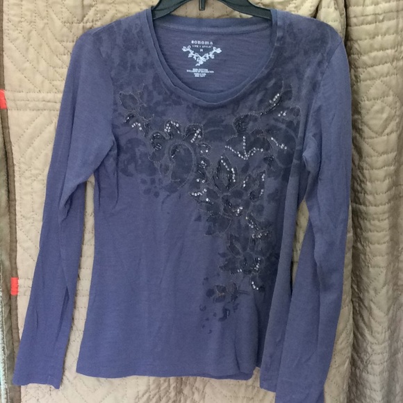 Sonoma | Tops | Sonoma Longsleeved Medium Plum Colored Top | Poshmark